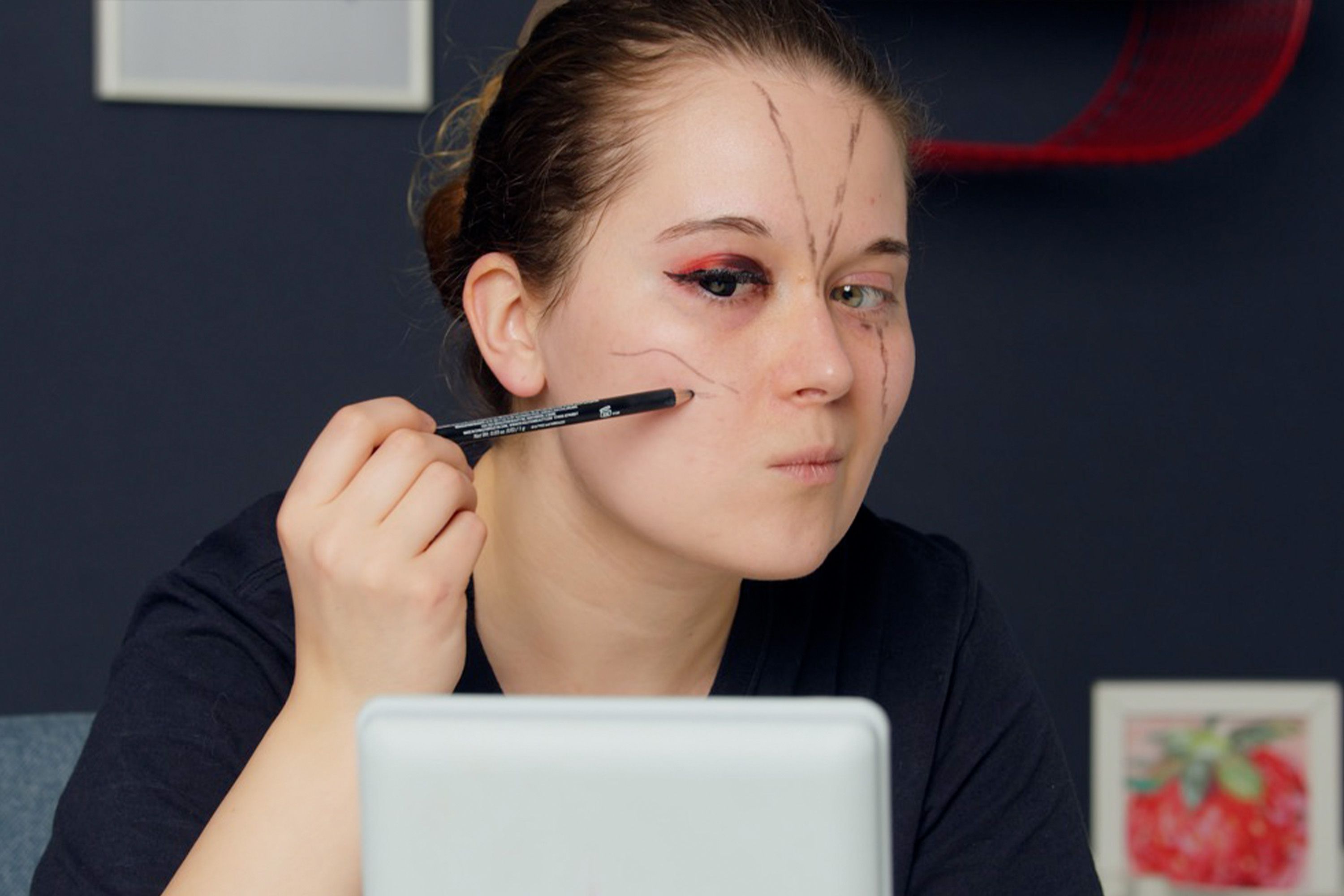My project for course: 3D Prosthetic Makeup: Realism in Fantasy | Domestika