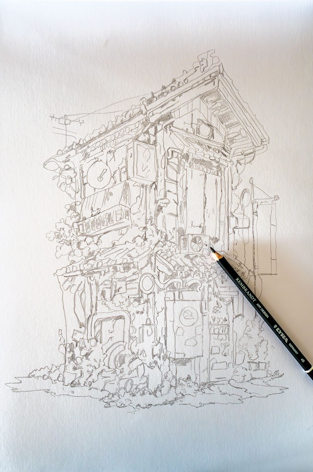 My first japanese house draw | Domestika