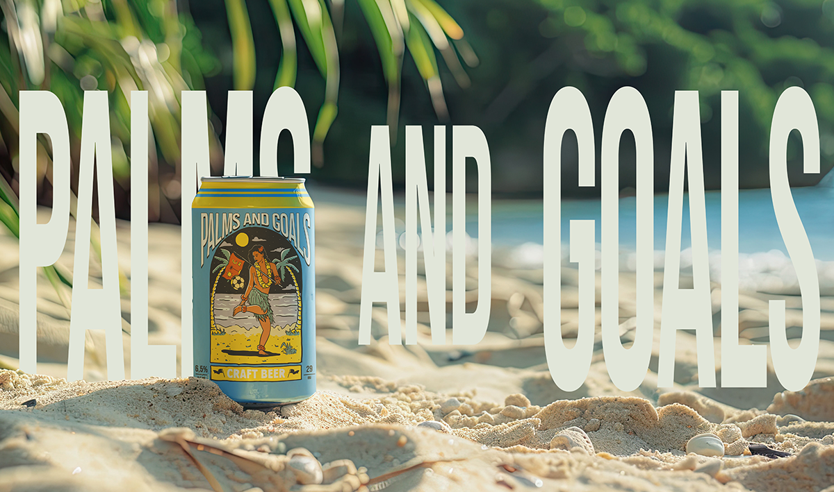 Beer Palms and Goals, project design | Domestika