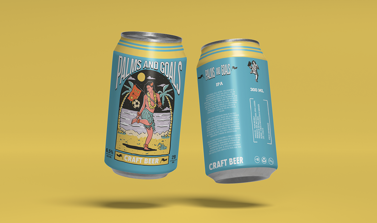 Beer Palms and Goals, project design | Domestika