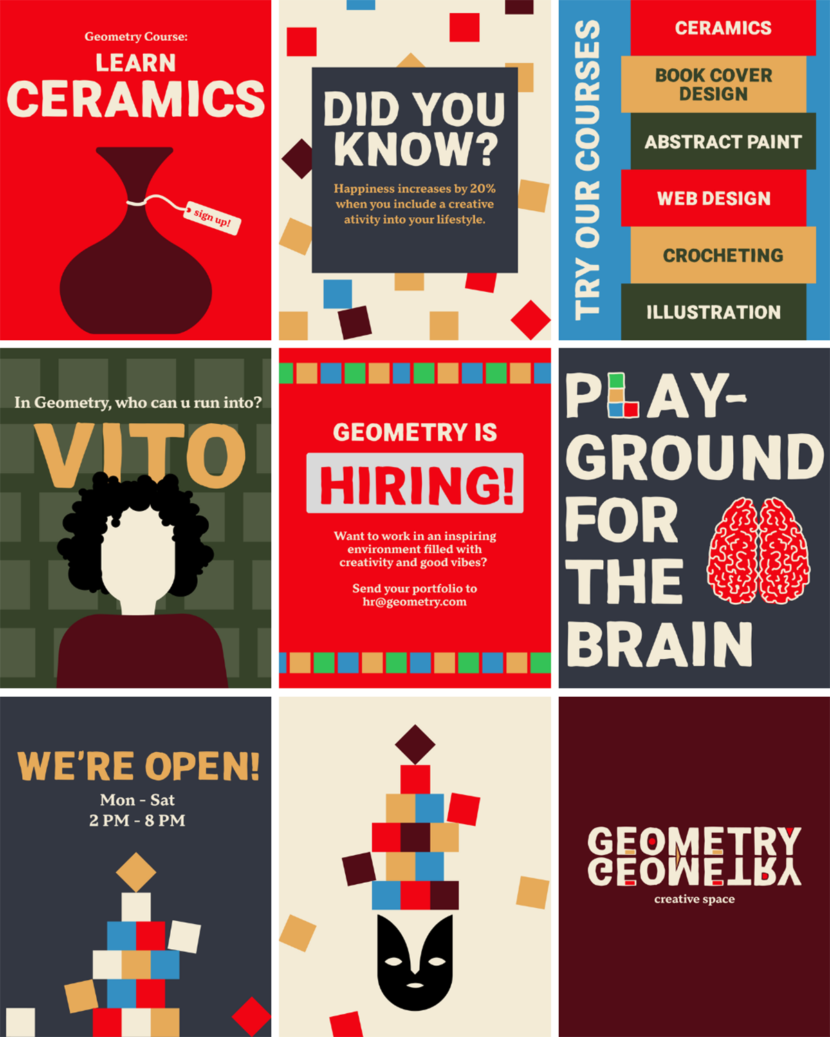 IG Posts for Geometry - a creative space | Domestika