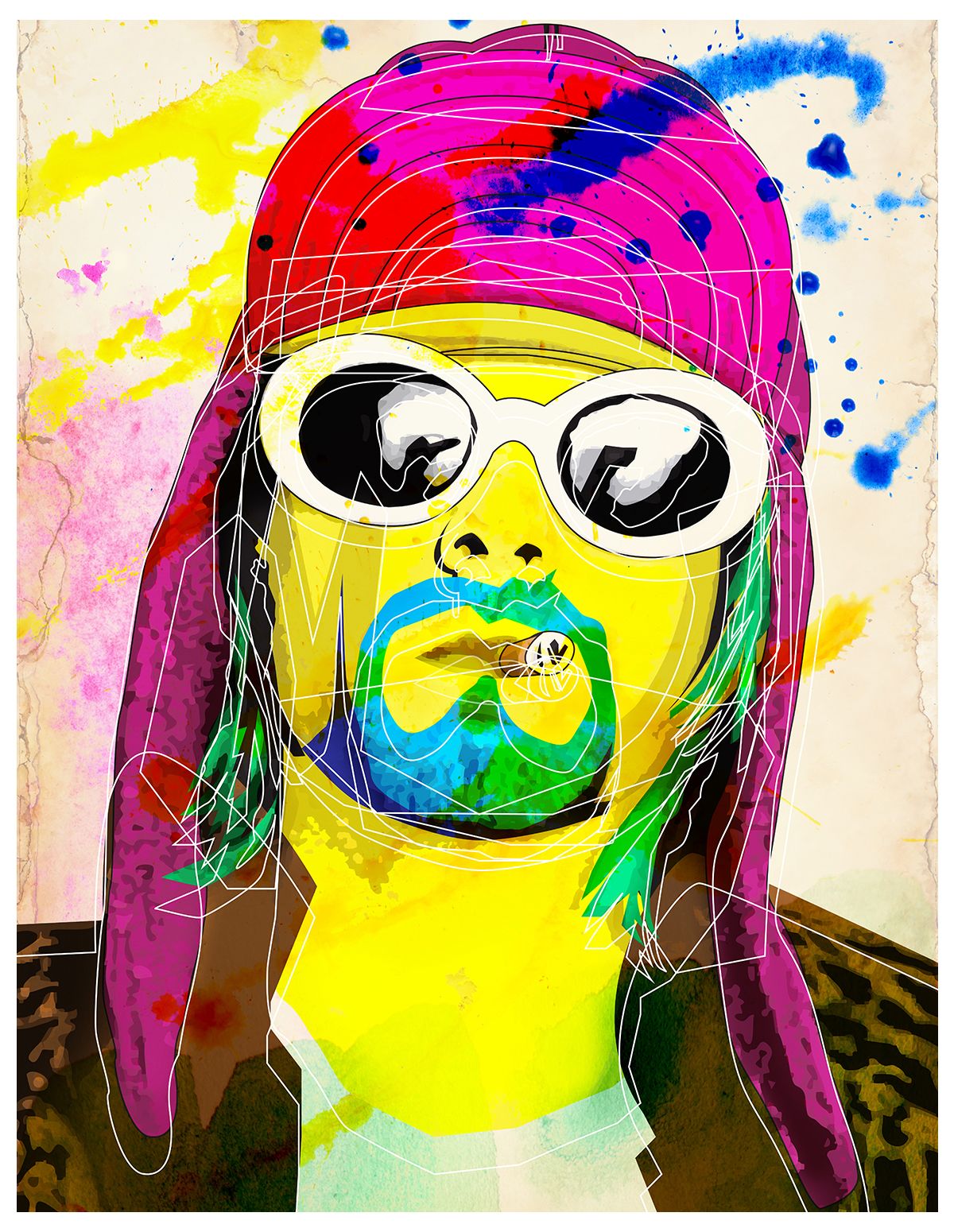 Retrato Vectorial con Texturas Manuales | Domestika