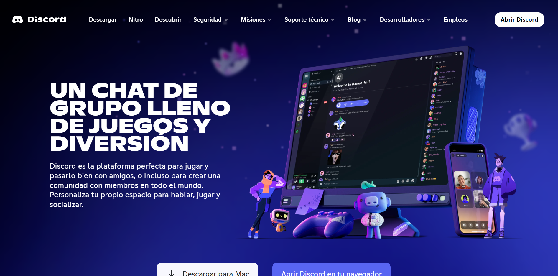 Discord Landing Page | Domestika