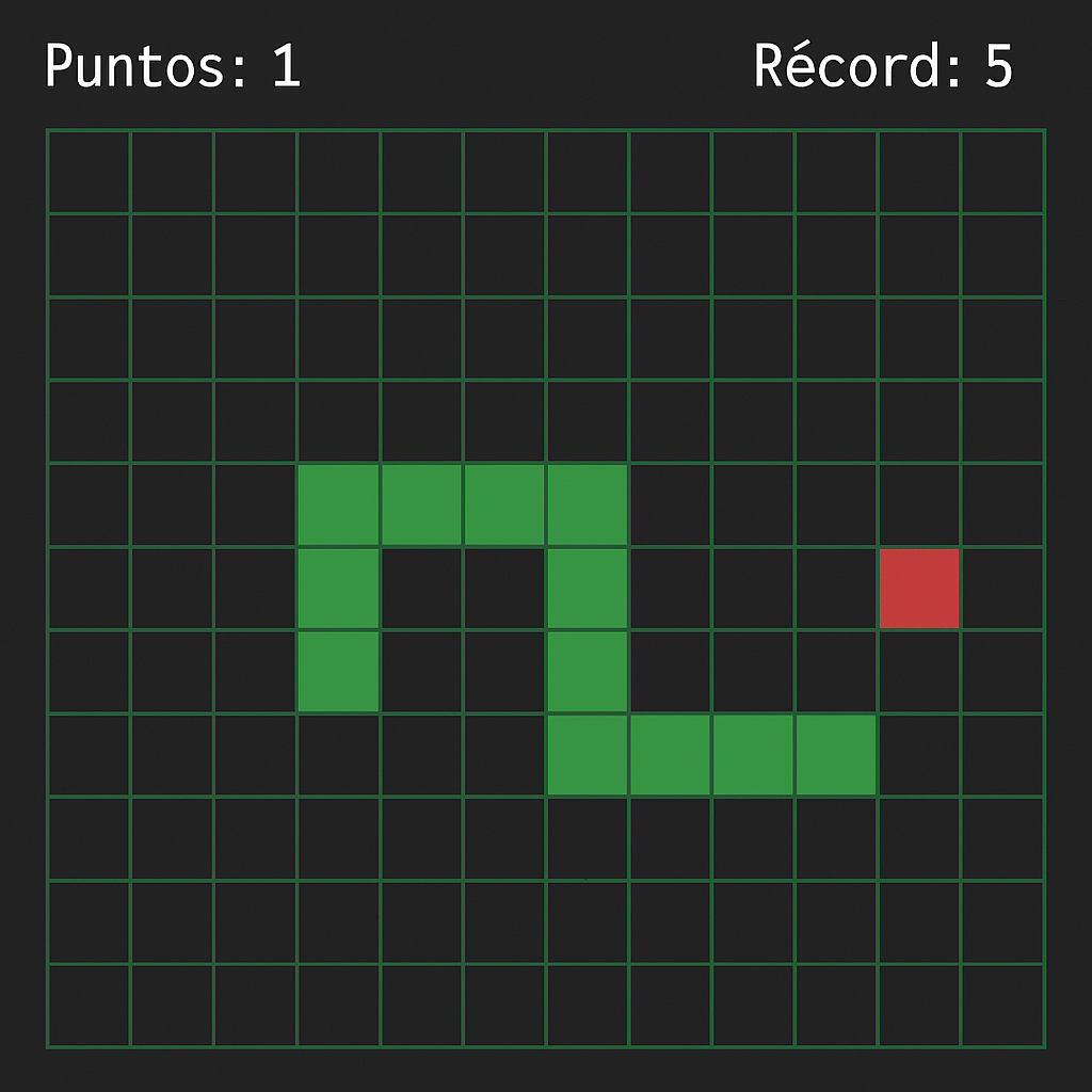 Juego de Snake creado con Pygame | Domestika