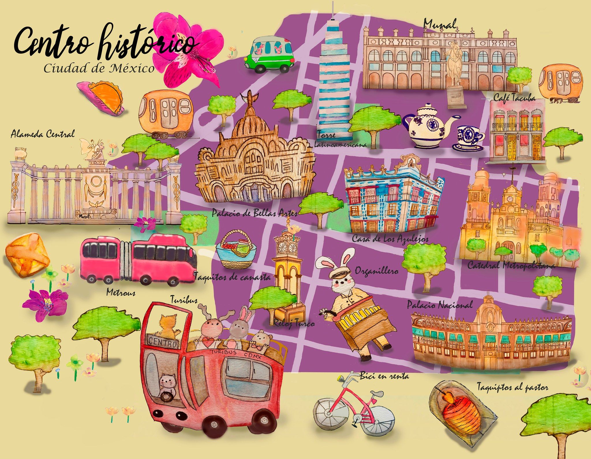 Centro Histórico de la Ciudad de México ♥ | Domestika