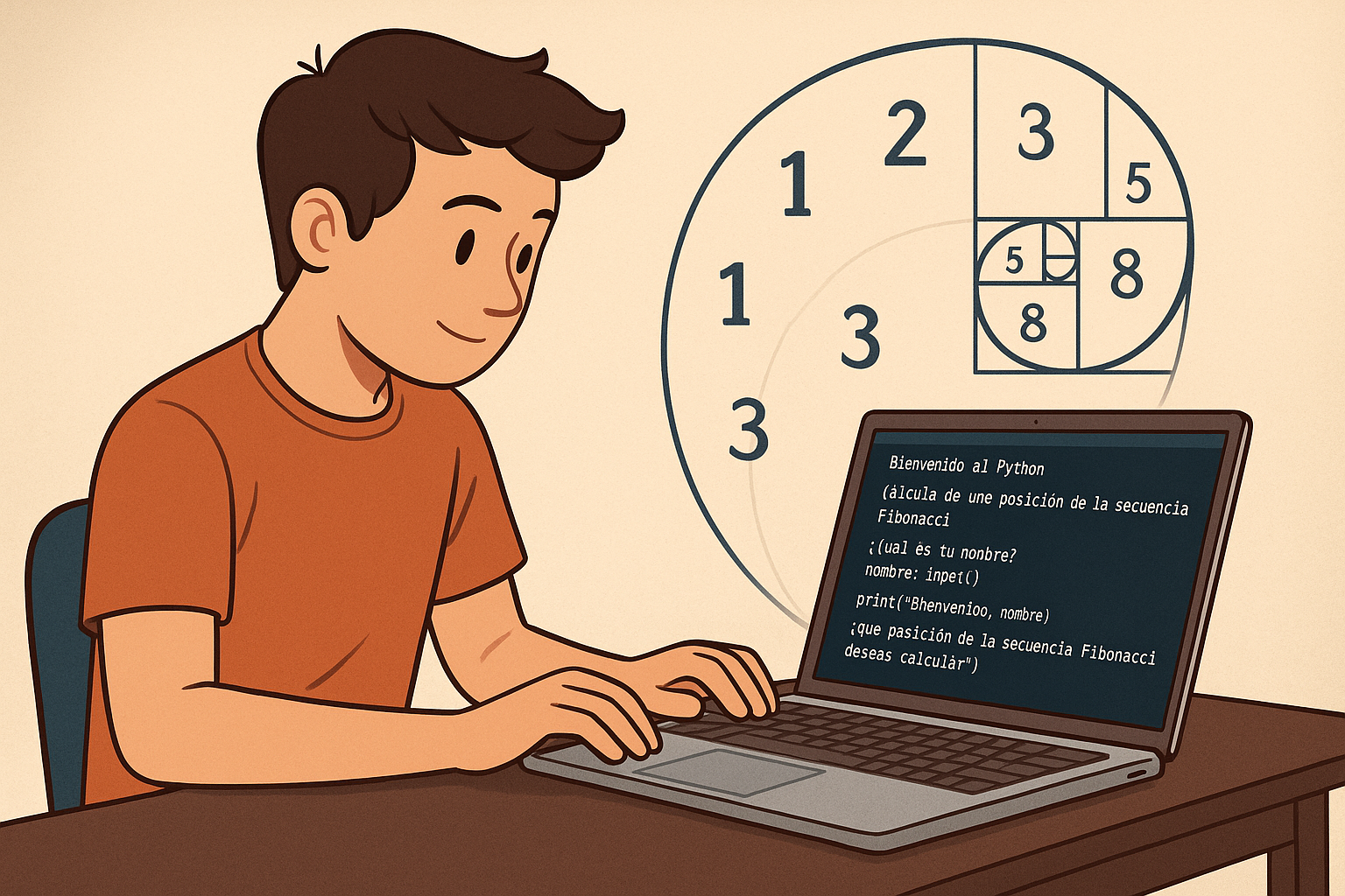 Cálculo de una posición de la secuencia de Fibonacci | Domestika