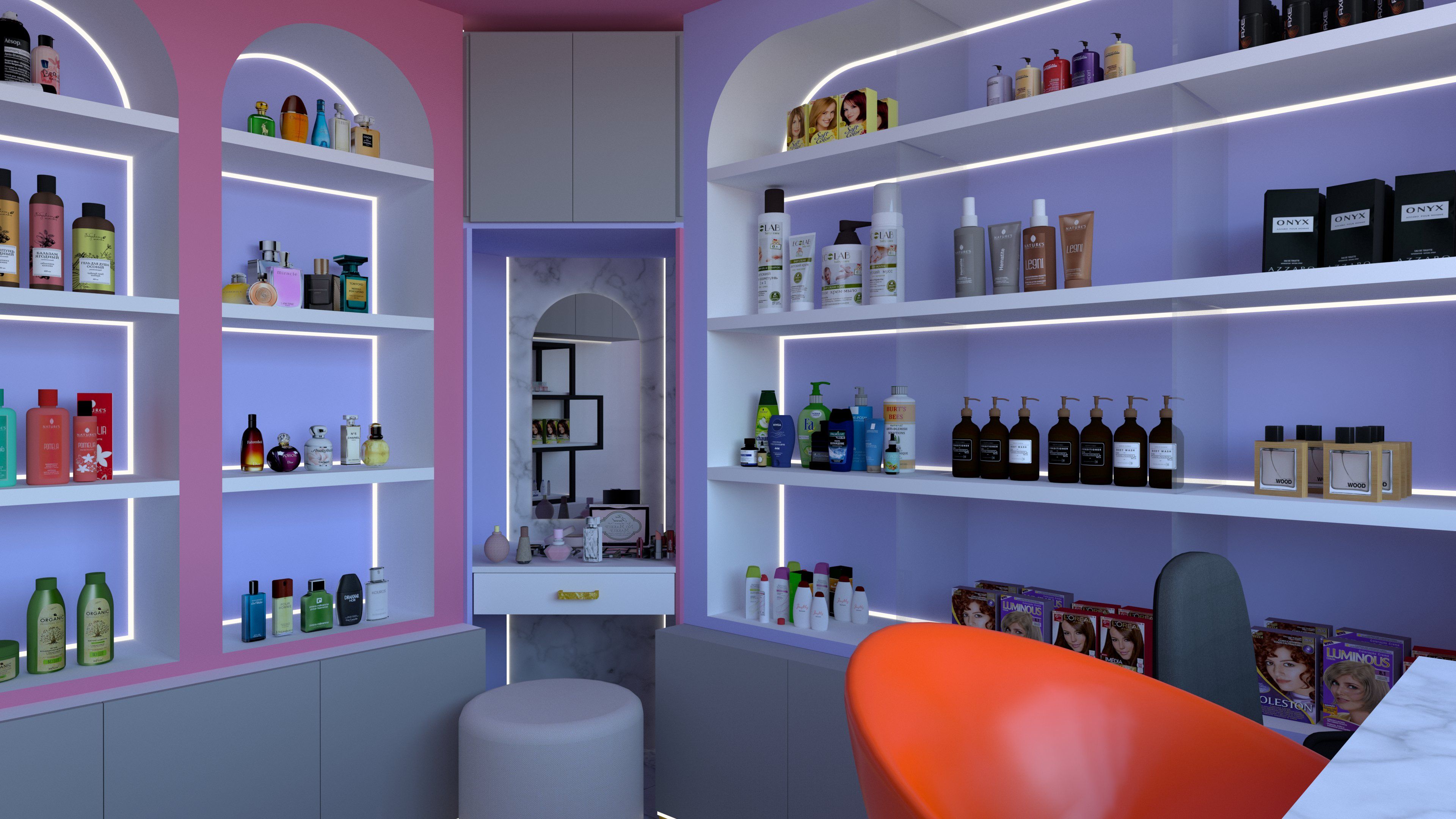 Beauty & Cosmetics Shop Design | Domestika