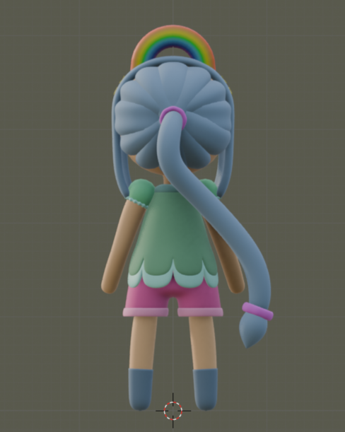 My character, Sora's 3D Model ♥ | Domestika