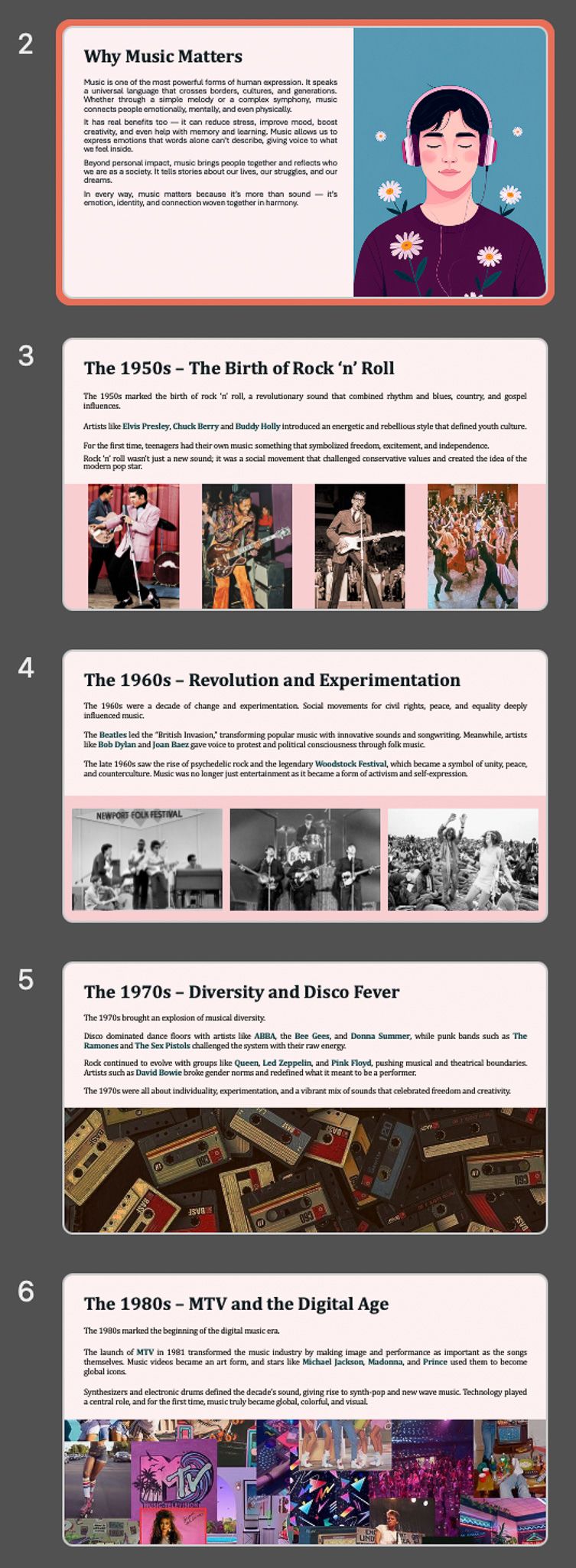 Music Over the Decades: How Sound Shaped Society | Domestika