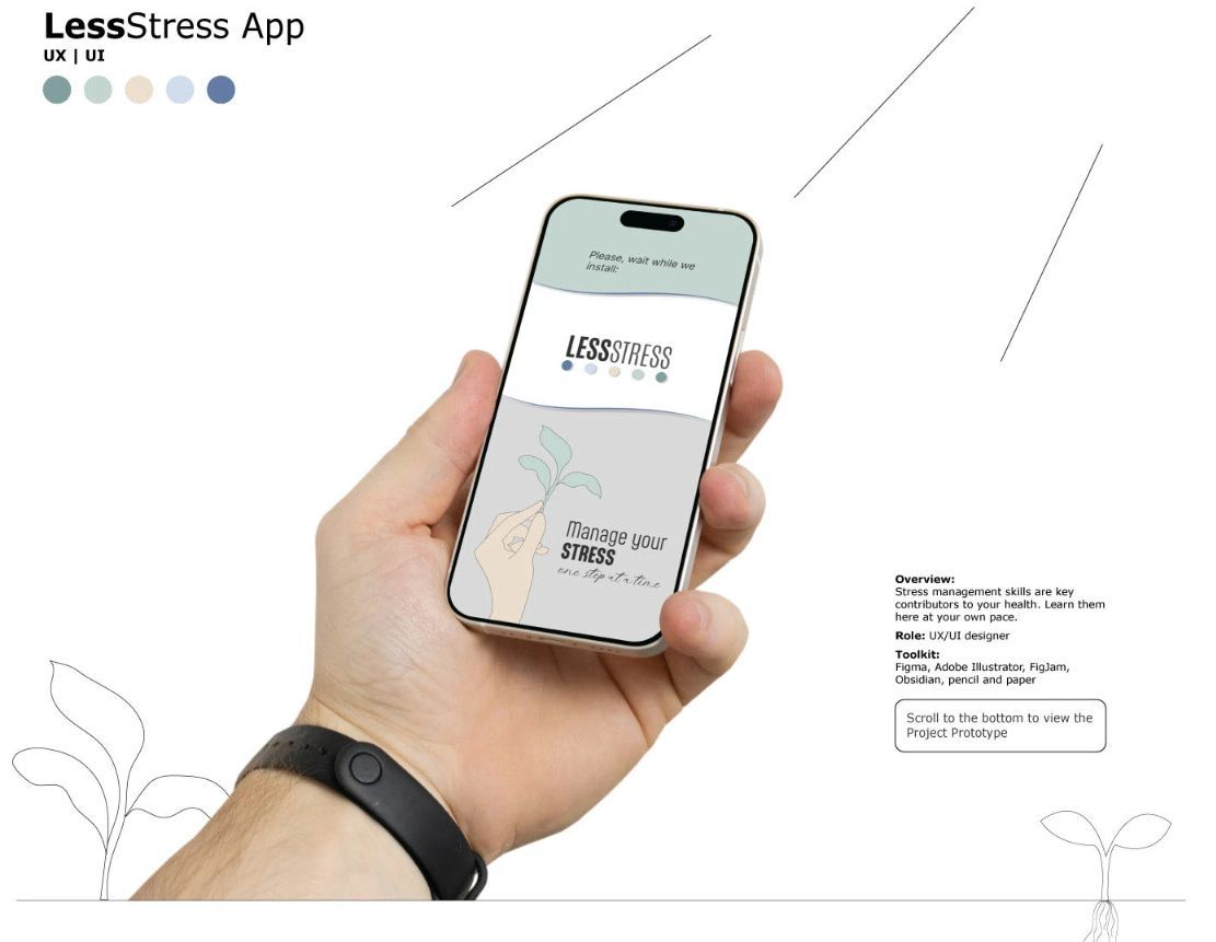 LessStress App -Project Management hasta UI | Domestika