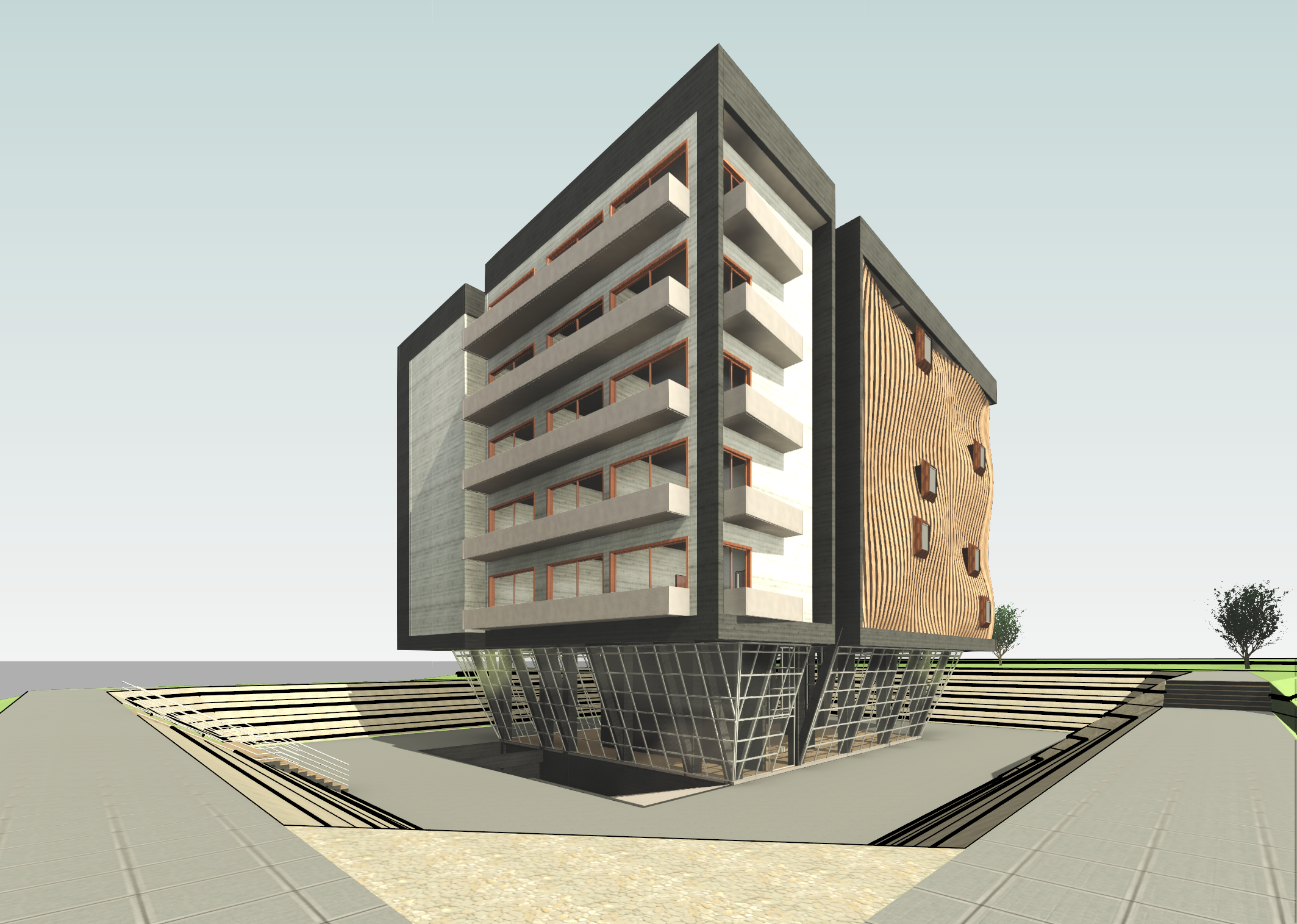 Proyecto Final Modelado de Edificio Paramétricos con Revit | Domestika