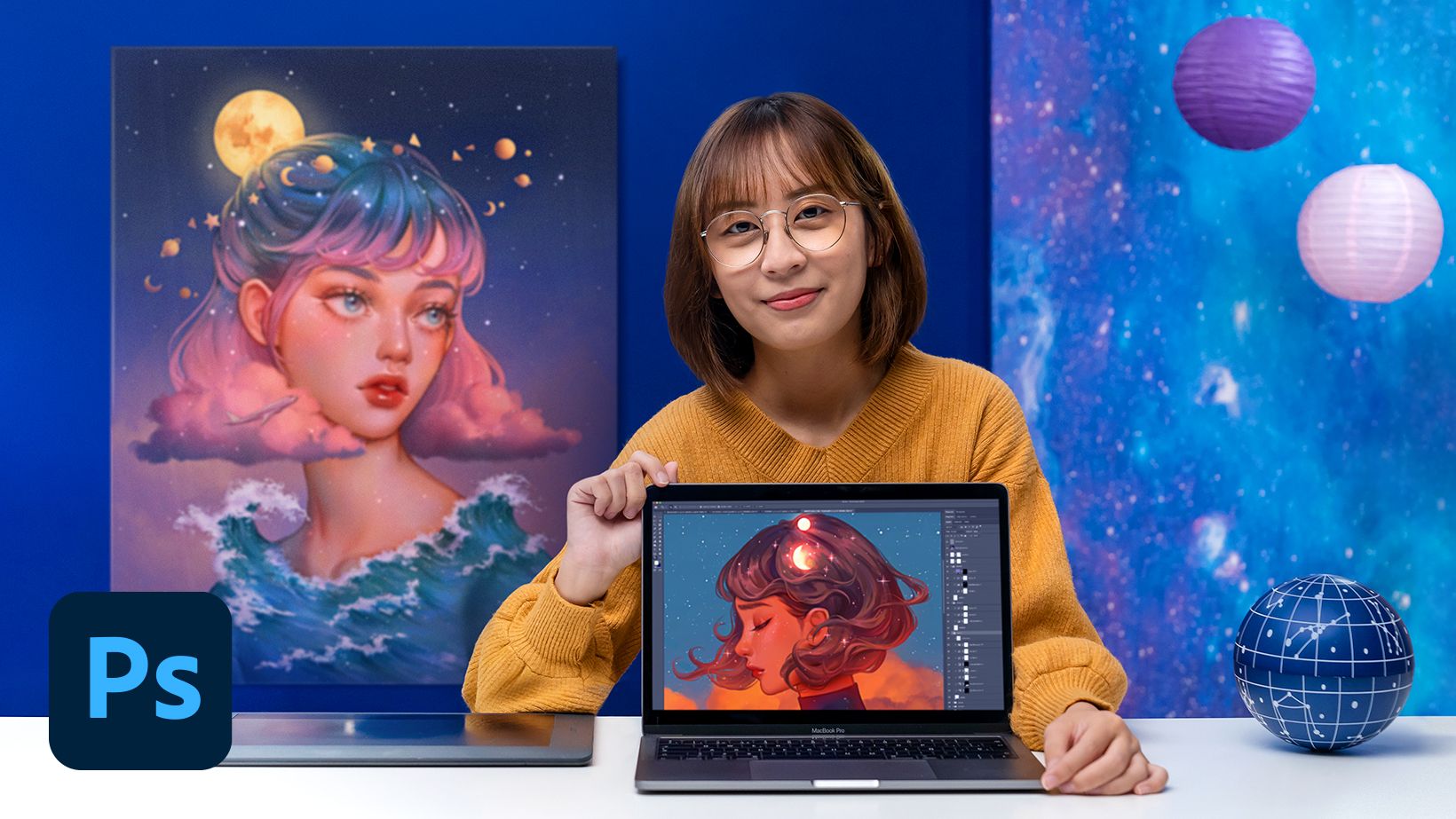 Curso online - Retratos digitales de fantasía con Photoshop (Karmen Loh (Bearbrickjia)) | Domestika