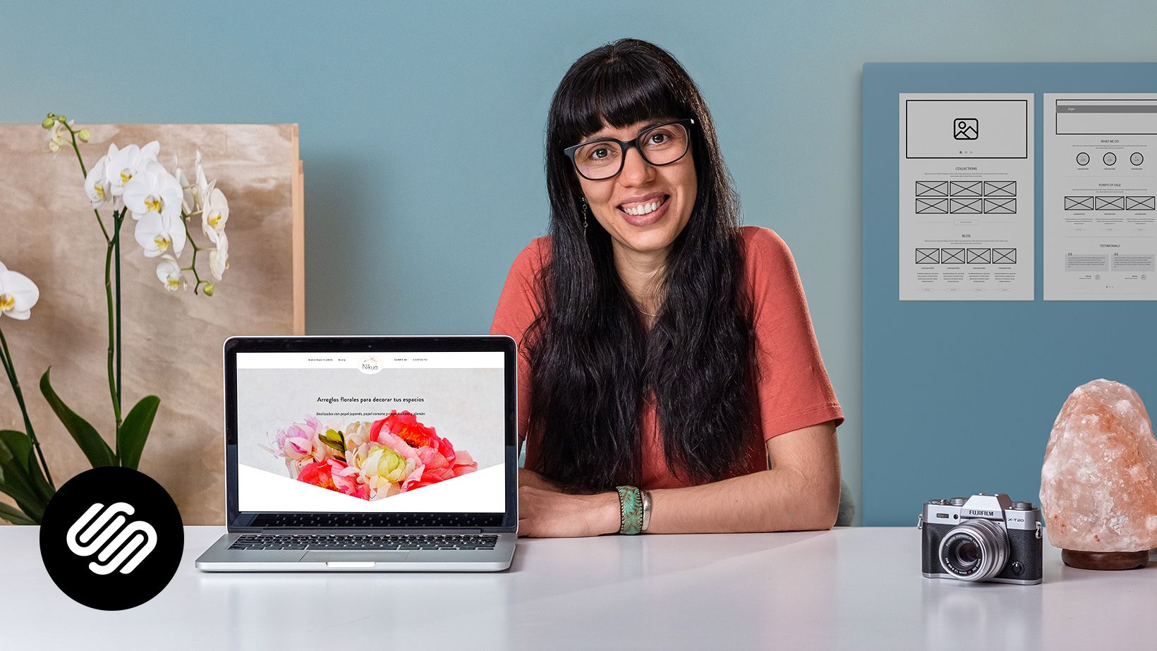 Curso online - Creación de una página web en Squarespace (Mónica Durán · Visual Bloom) | Domestika