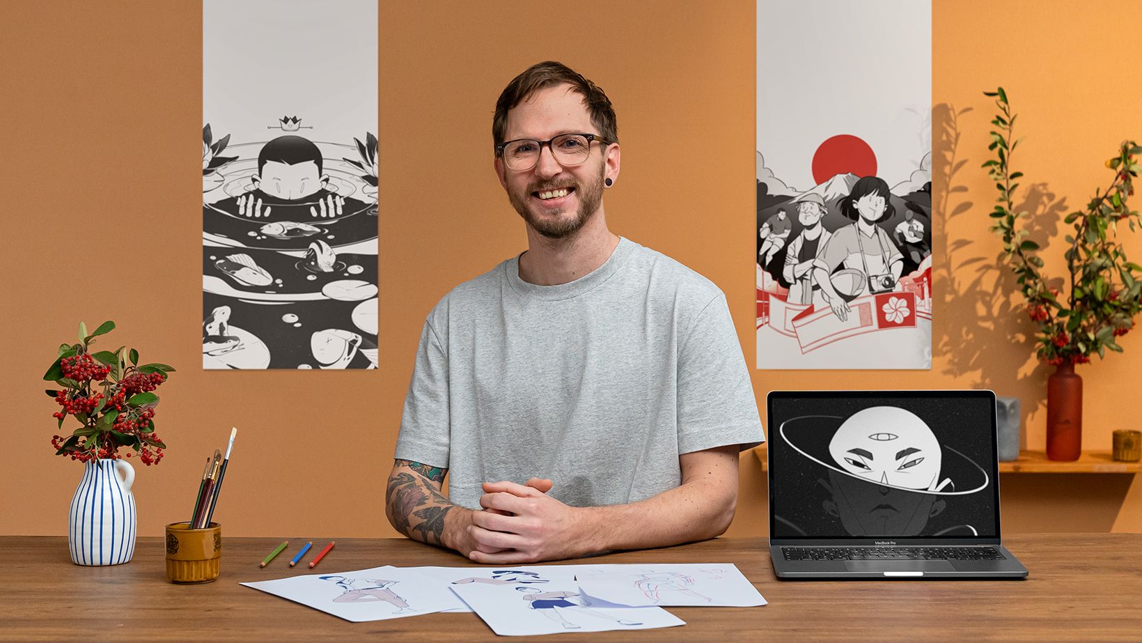 Online Course - Dynamic Character Illustration (Thomas Rohlfs) | Domestika