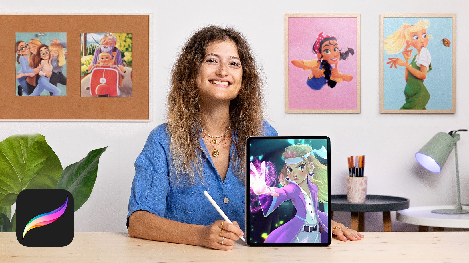 Online Course - Female Cartoon Character Design with Procreate ...