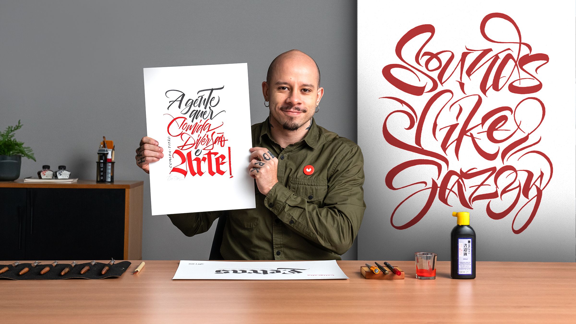 Online Course - Calligraphy: Composing with Different Tools and ...