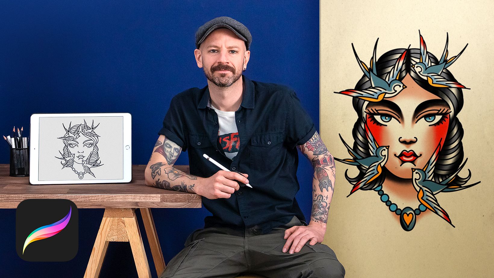 Online Course - Design Old-School Tattoos in Procreate (Fernando Aponte ...