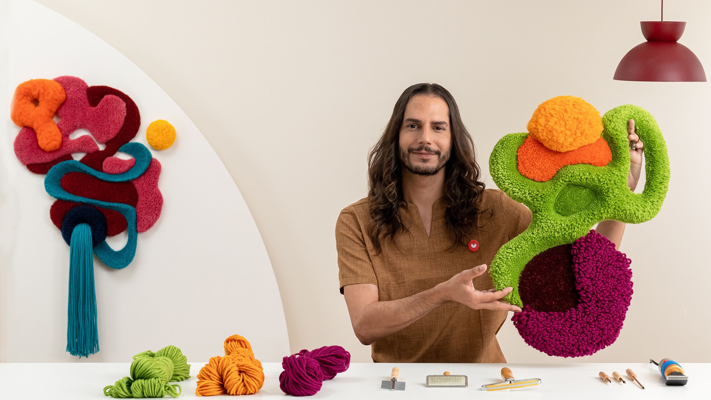 Online Course - Artistic wool cut for tapestries (Mauro Frazão) | Domestika