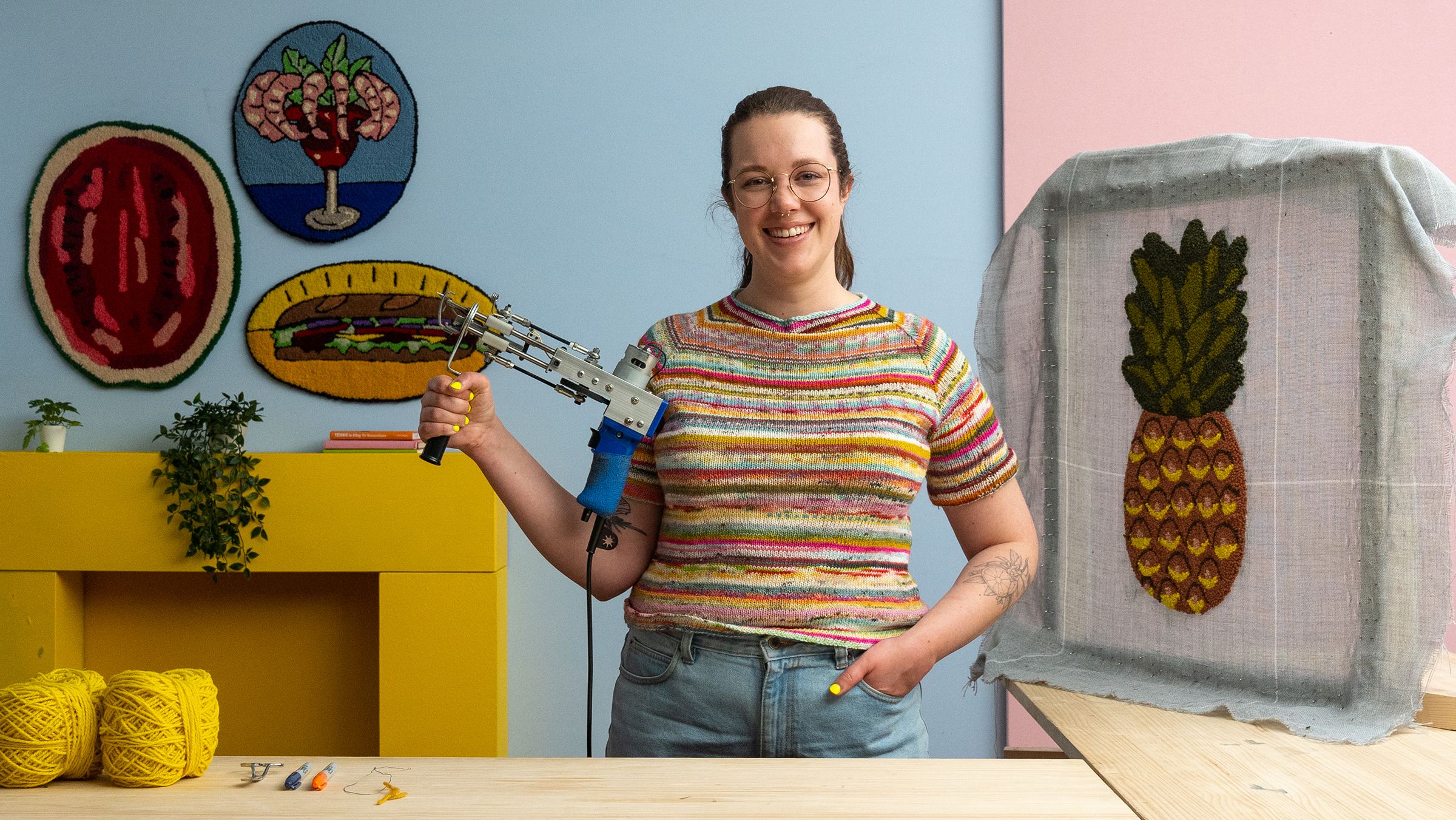 Online Course - Artistic Loop Tufting for Wall Hangings and Rugs (Hanna ...