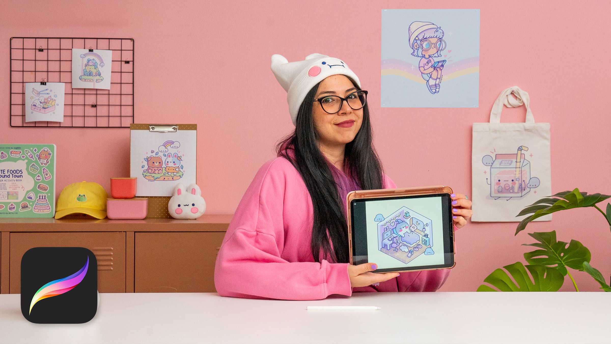 Online Course - Advanced Kawaii Illustration: Isometric Rooms (Becky ...