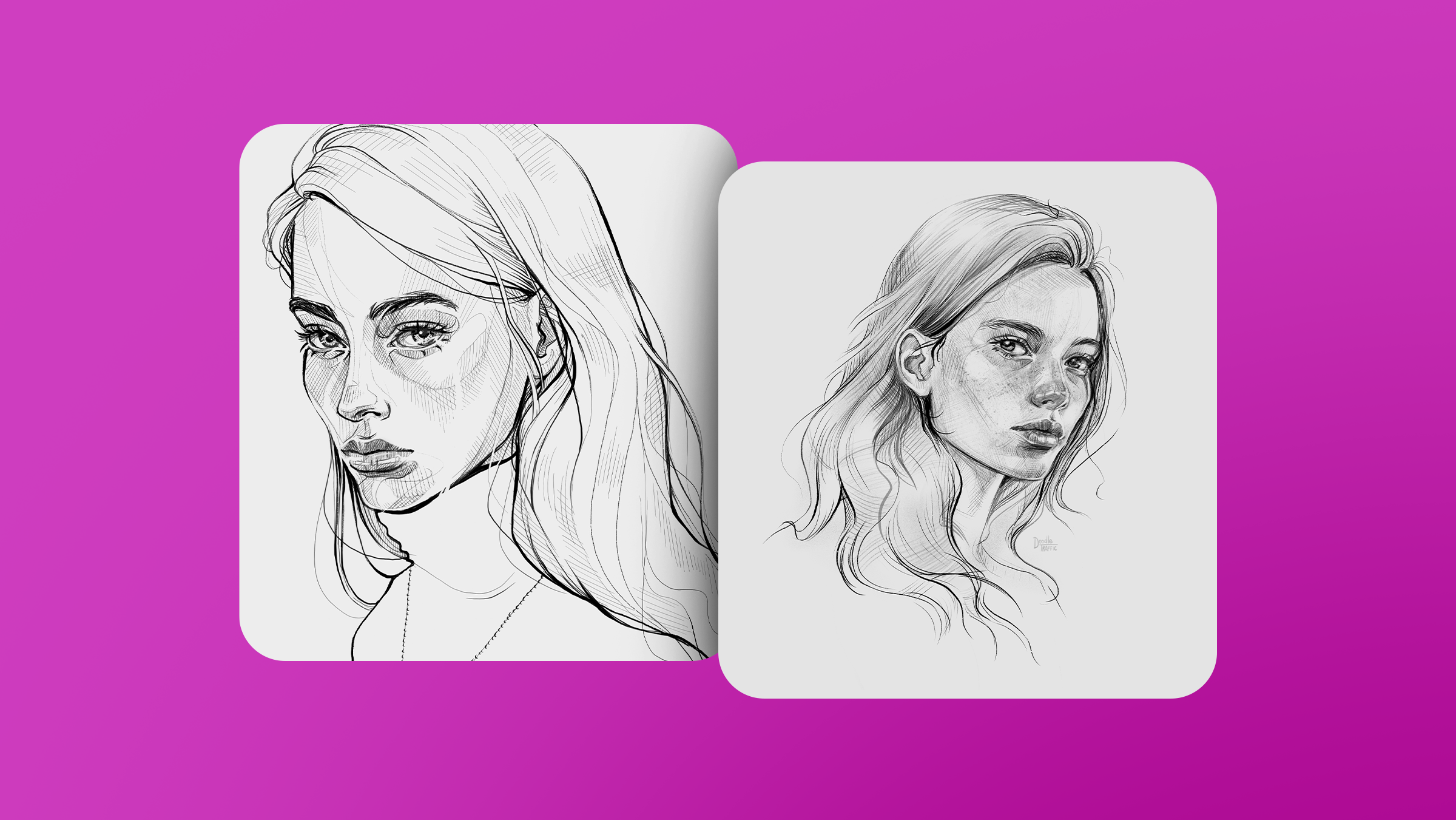 Online Course - Guided Course: Learn to Draw Frontal, Profile and Three ...