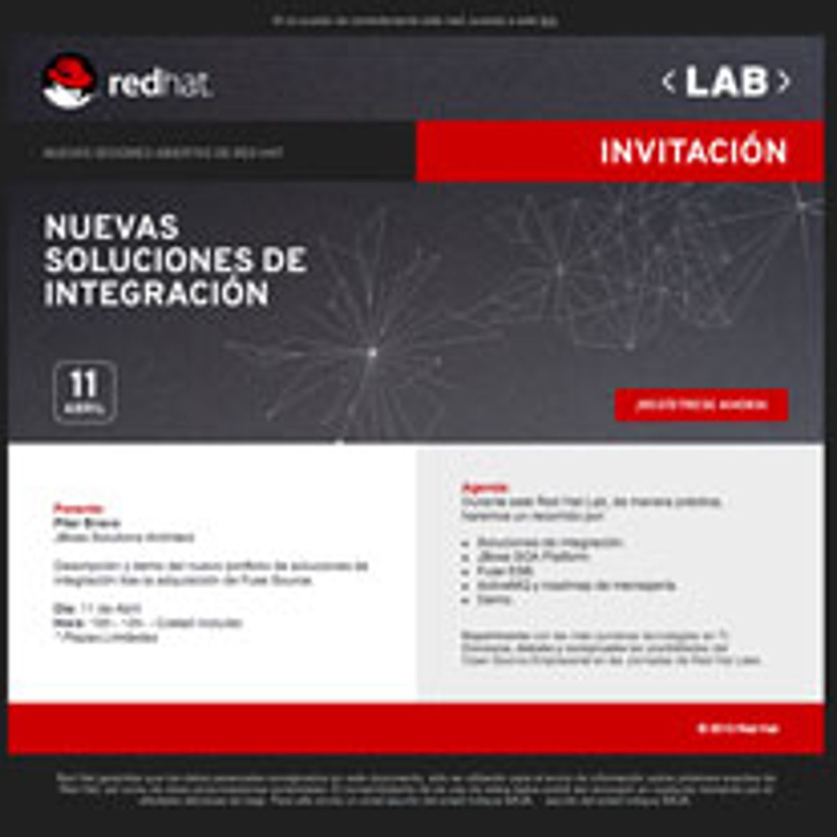 Micro + emailings Red Hat LAB | Domestika
