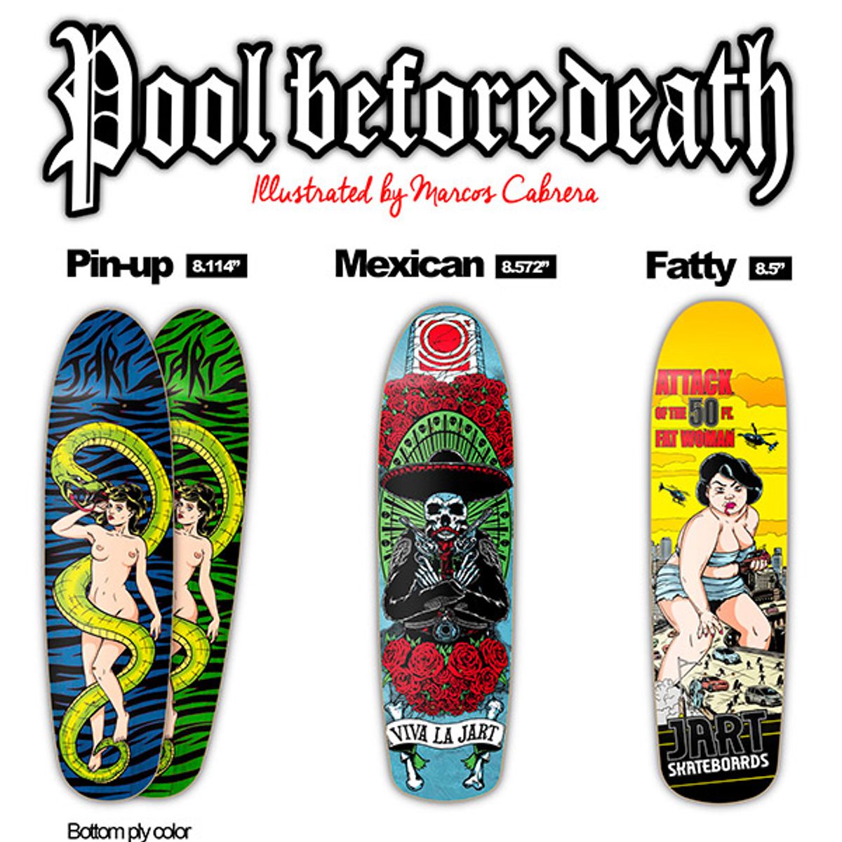 Pool Before Dead Skateboard Decks Series | Domestika