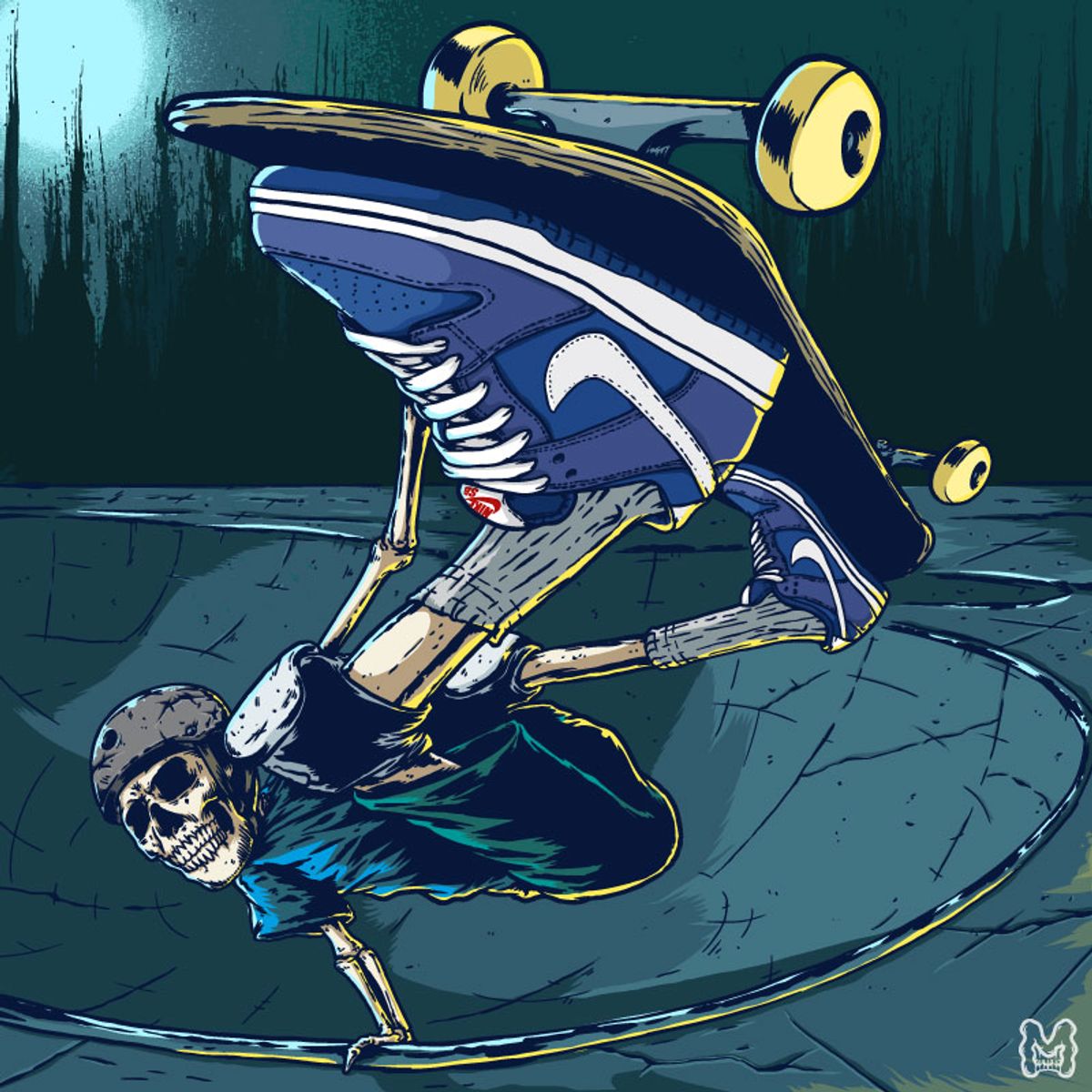 Ripper Skater Invert - Illustration based on the Nike SB Dunk Low ...