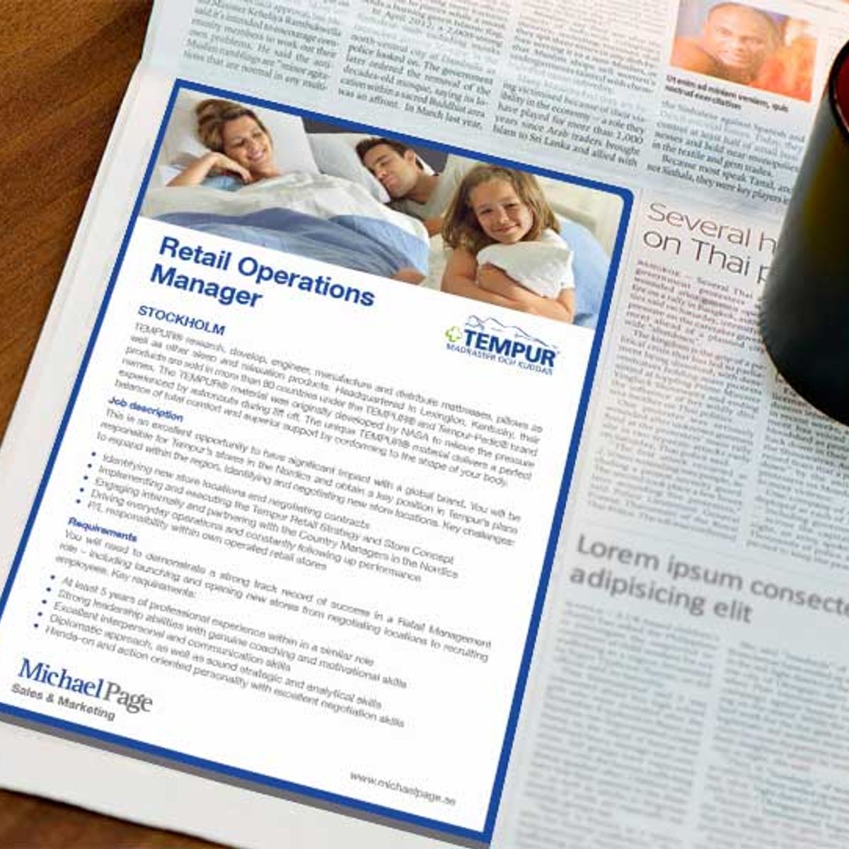 Newspaper advertisement | Domestika