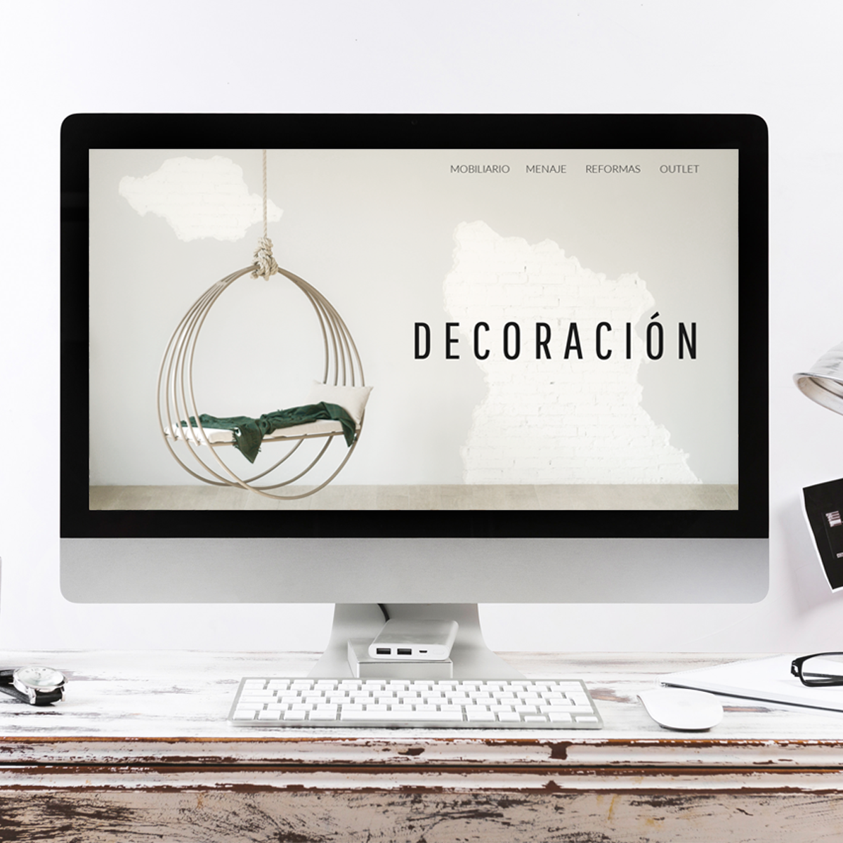 Propuesta psd web Decoración | Domestika