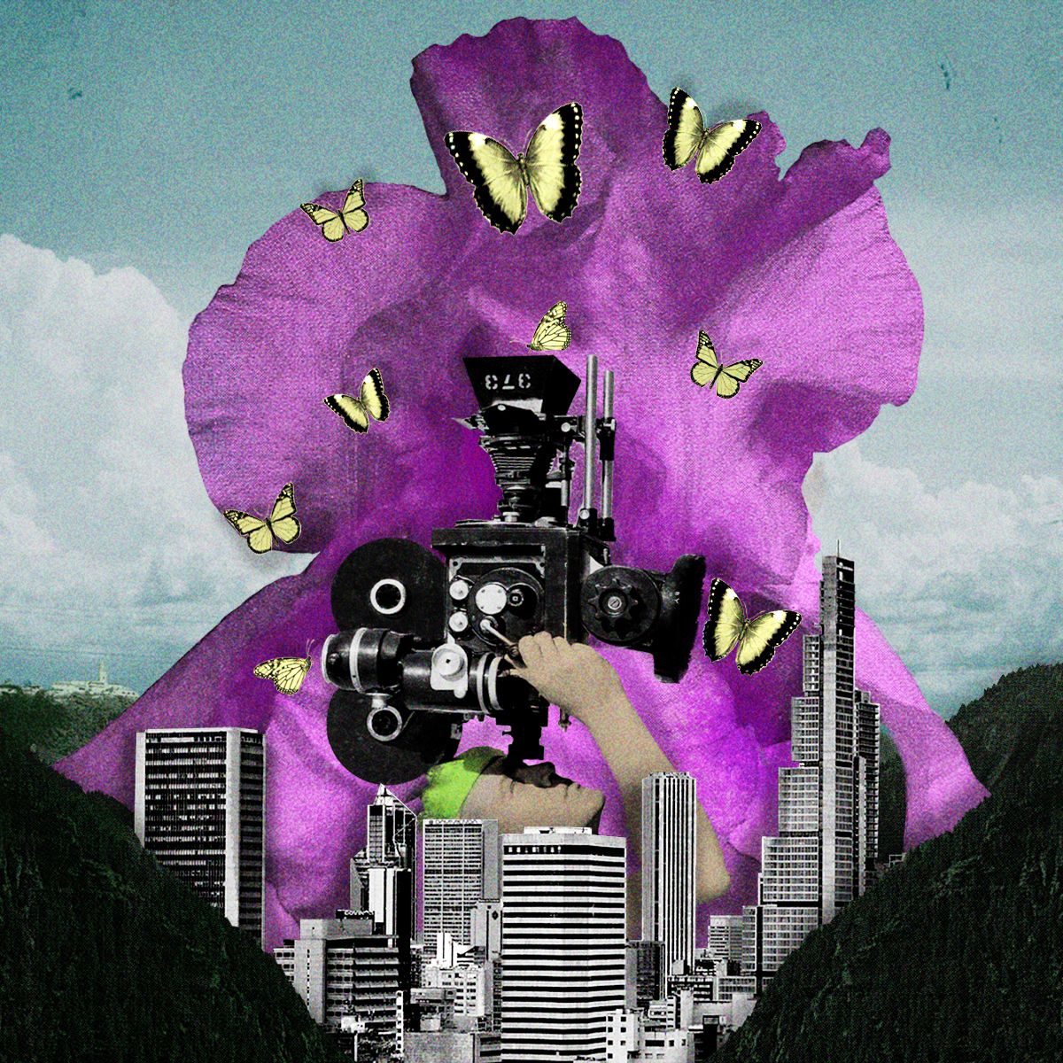 Ilustración con collage digital | Domestika