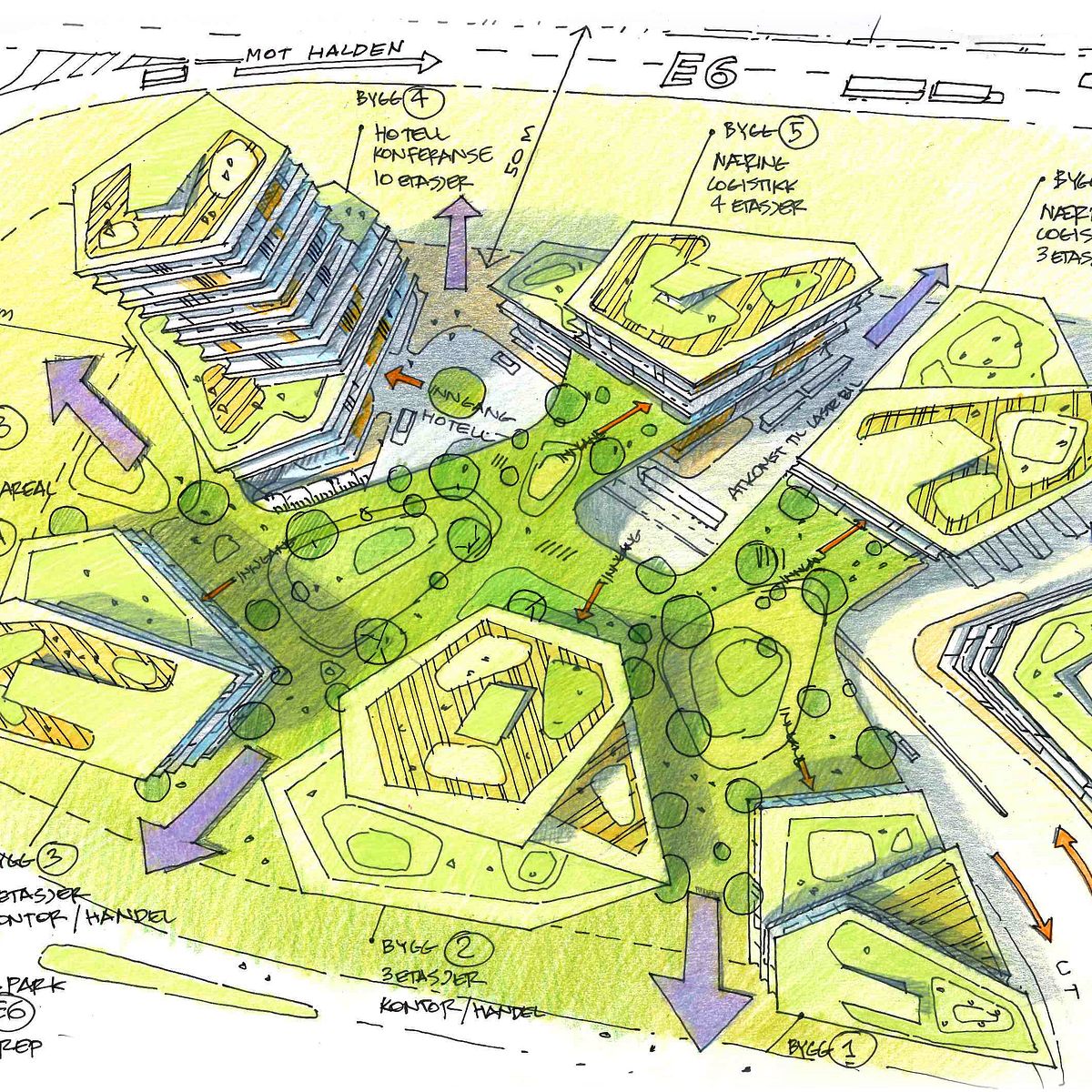 Random architectural, design and concept sketches. | Domestika