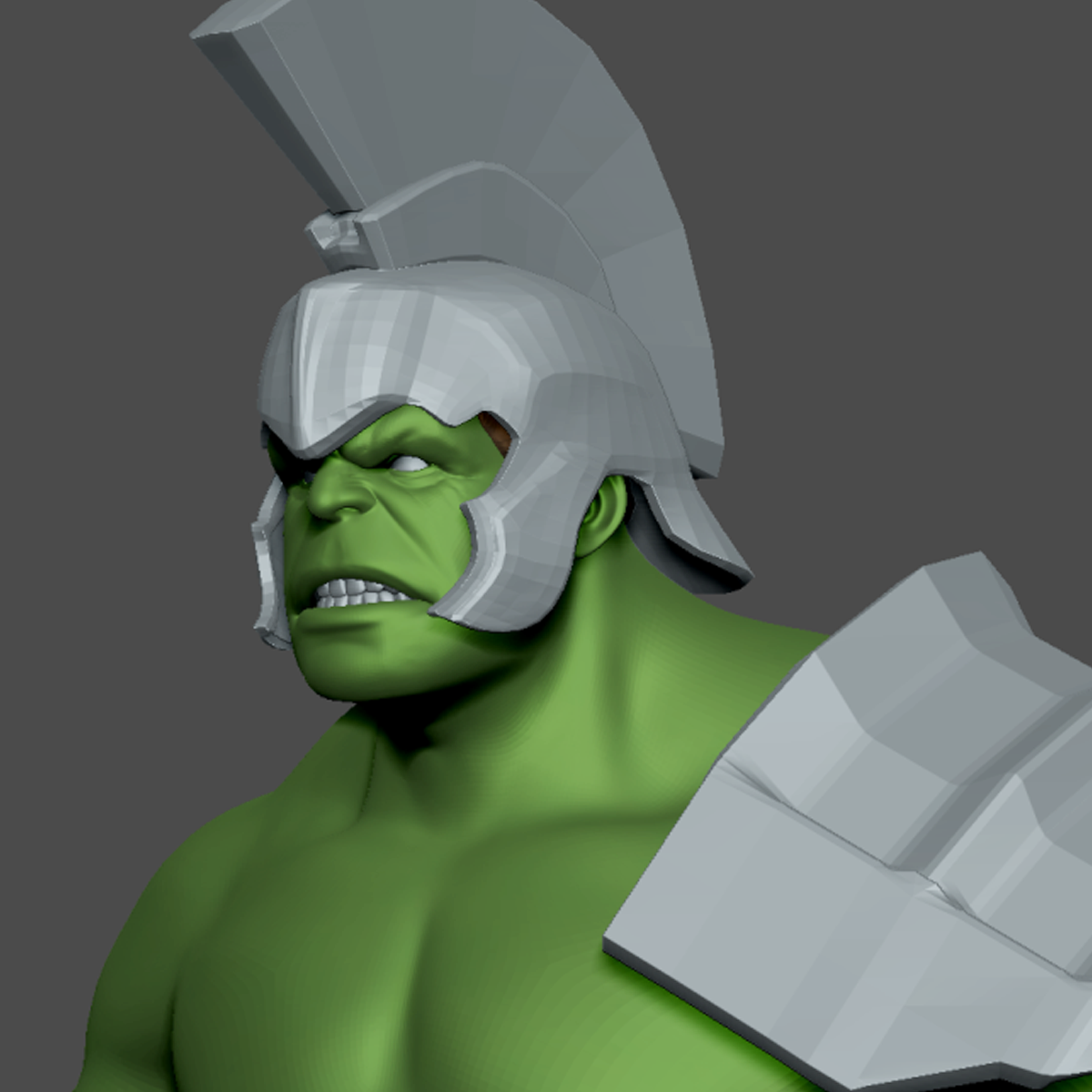Hulk Study 3D model ZBrush | Domestika