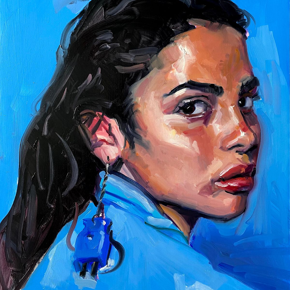 Portrait Painted for My Expressive Oil Portrait Course | Domestika