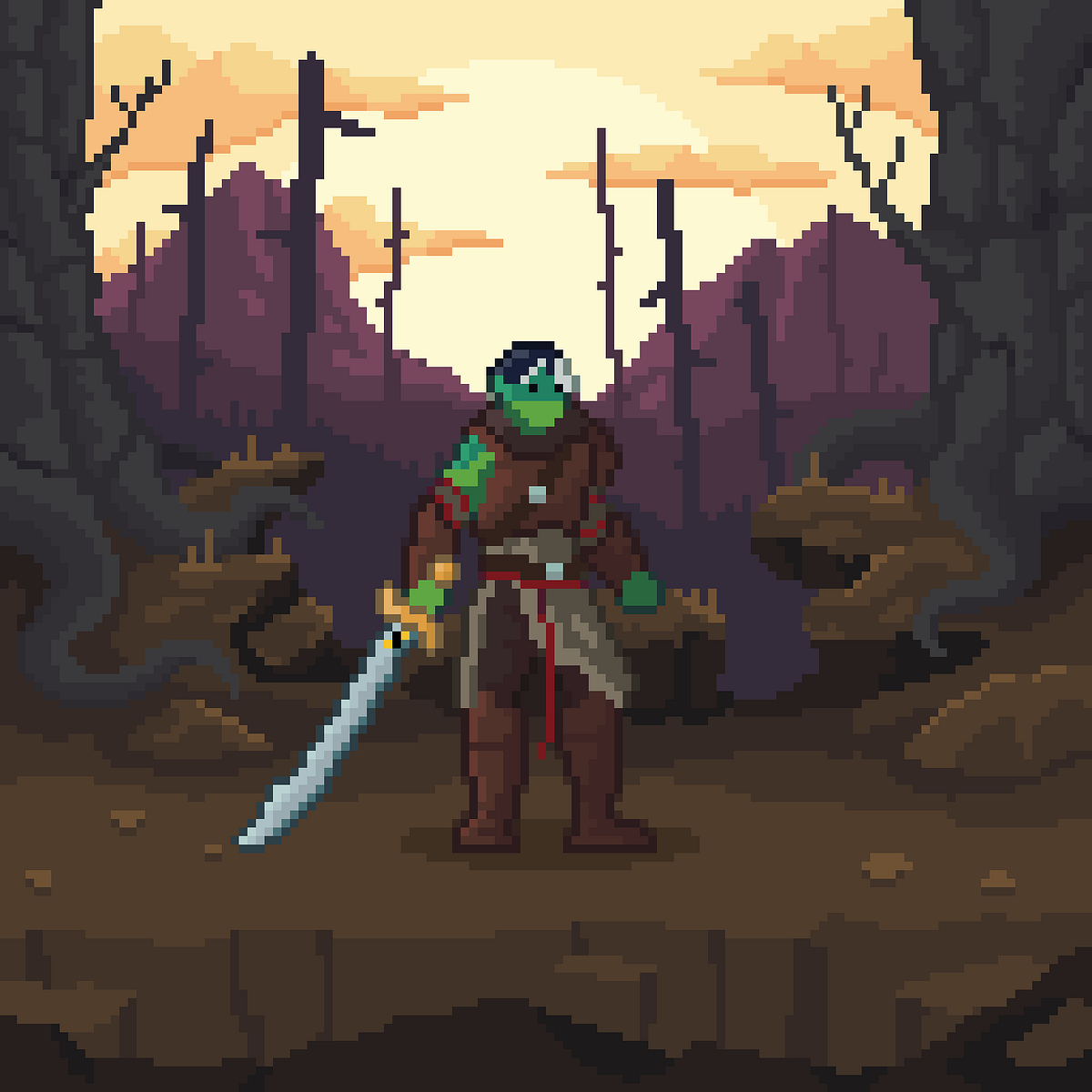 My project in Introduction to Character Design in Pixel Art course ...