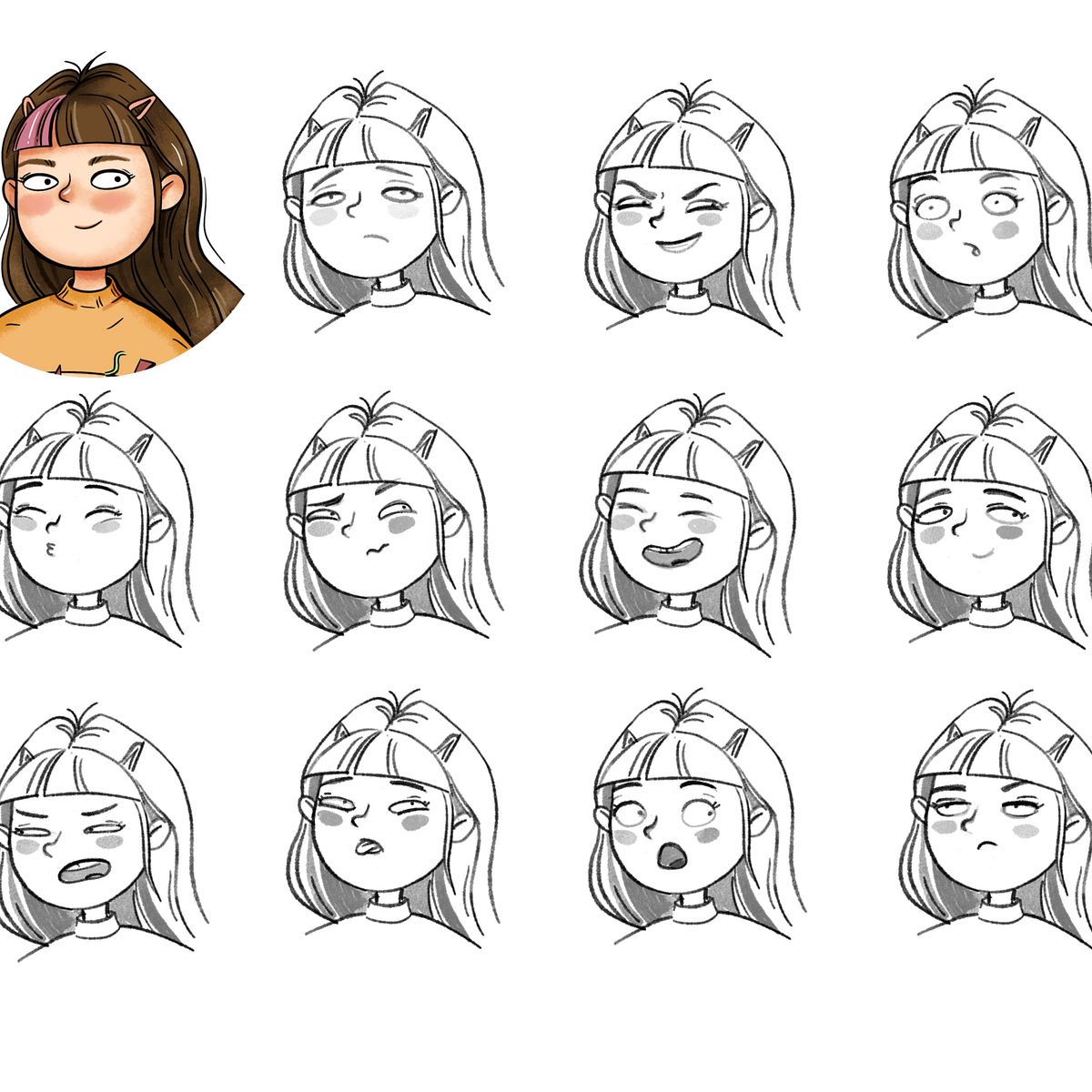 My project for course: Drawing Appealing Characters with Personality ...