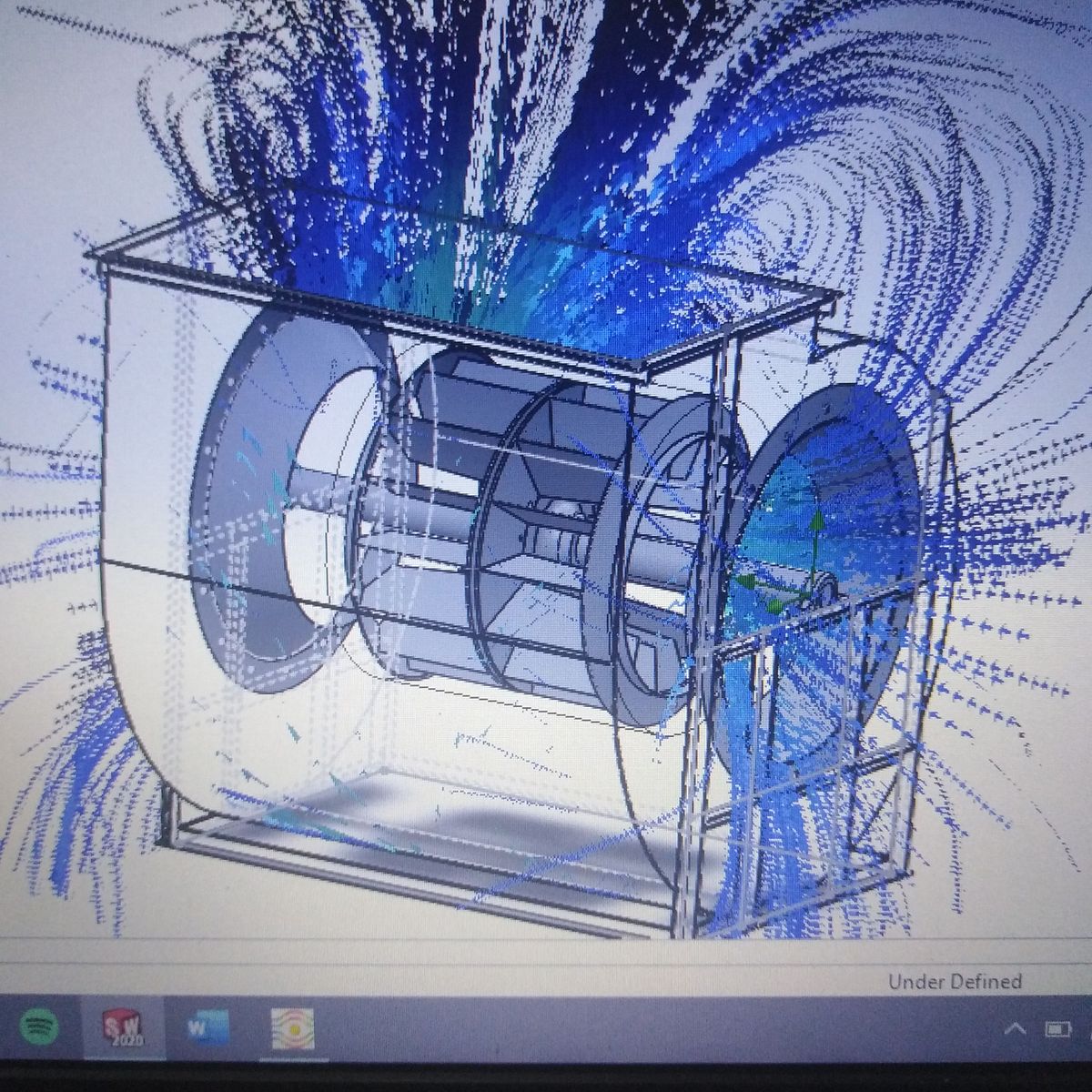 3D Drawing and Simulation of an Air Handling Unit Blower using ...