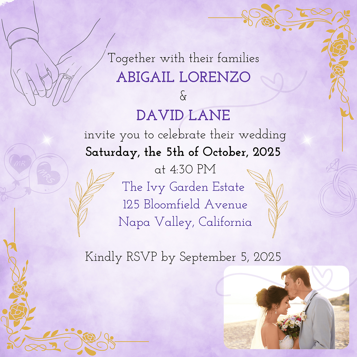 Création d'invitations de mariage avec Canva : guide du débutant ...