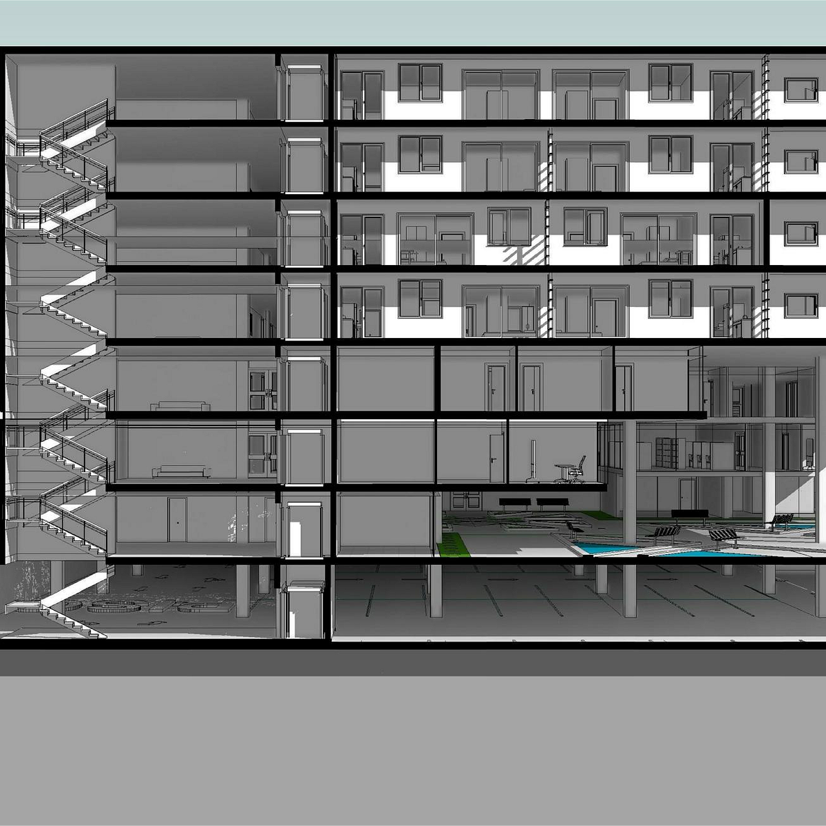 Proyecto de edificios mixtos | Domestika