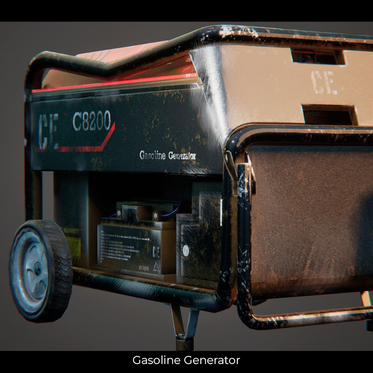 3D Prop art Gasoline Generator | Domestika