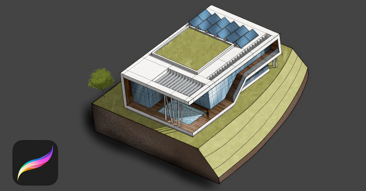 Online Course - Artistic Architectural Sketching with Procreate (Ehab ...