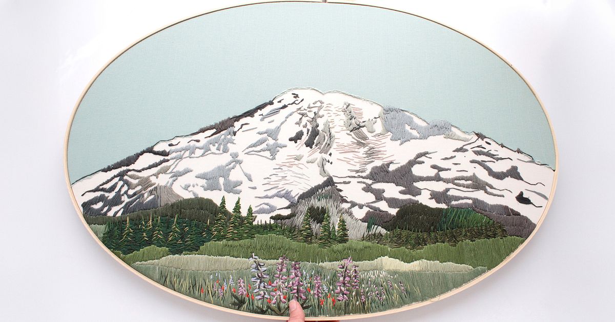 Contents of "Contemporary Landscape Embroidery " (Anna Hultin) | Domestika