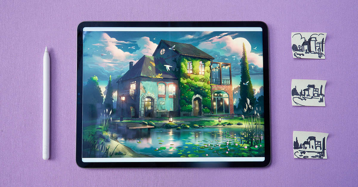 Final projects for the course "Painting in Procreate: Reimagine Your Surroundings" (Mikko Eerola ...