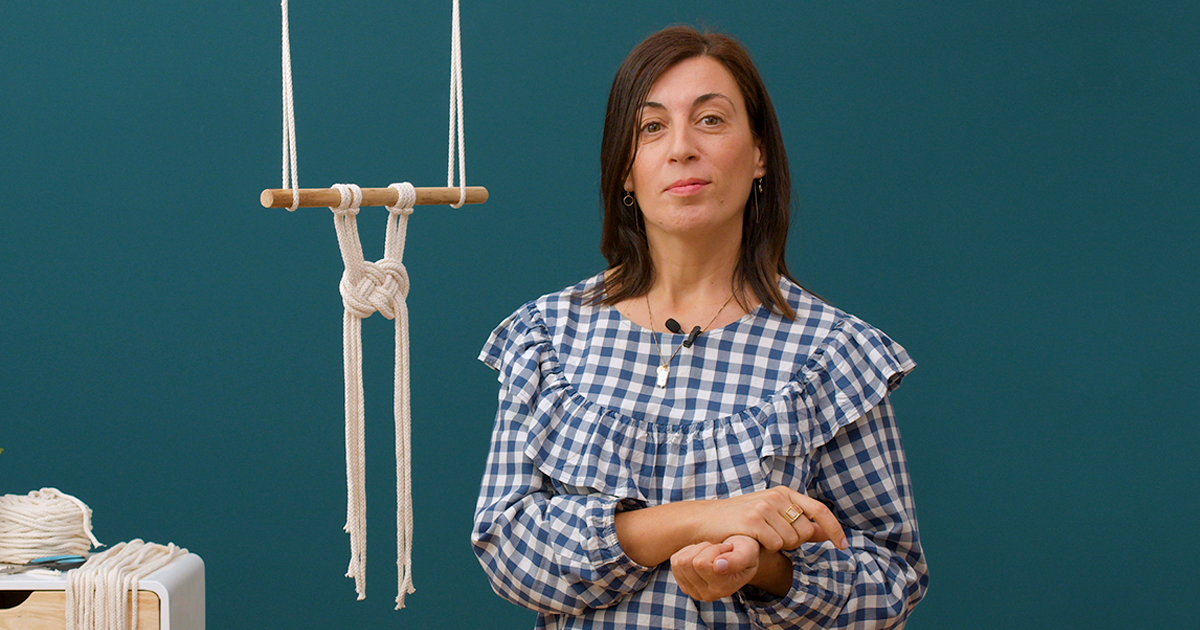 Tutorial Macramé: nudos básicos paso a paso | Domestika