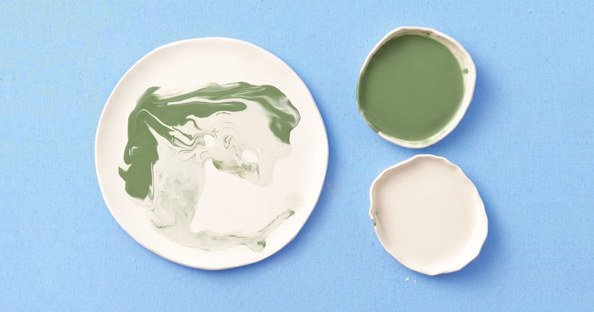 Fill Your Ceramics With Color With This Simple Marbling Technique ...