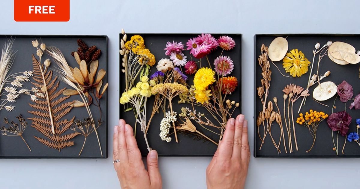 Free Download: A Visual Guide to Dried Flowers for Crafts | Domestika