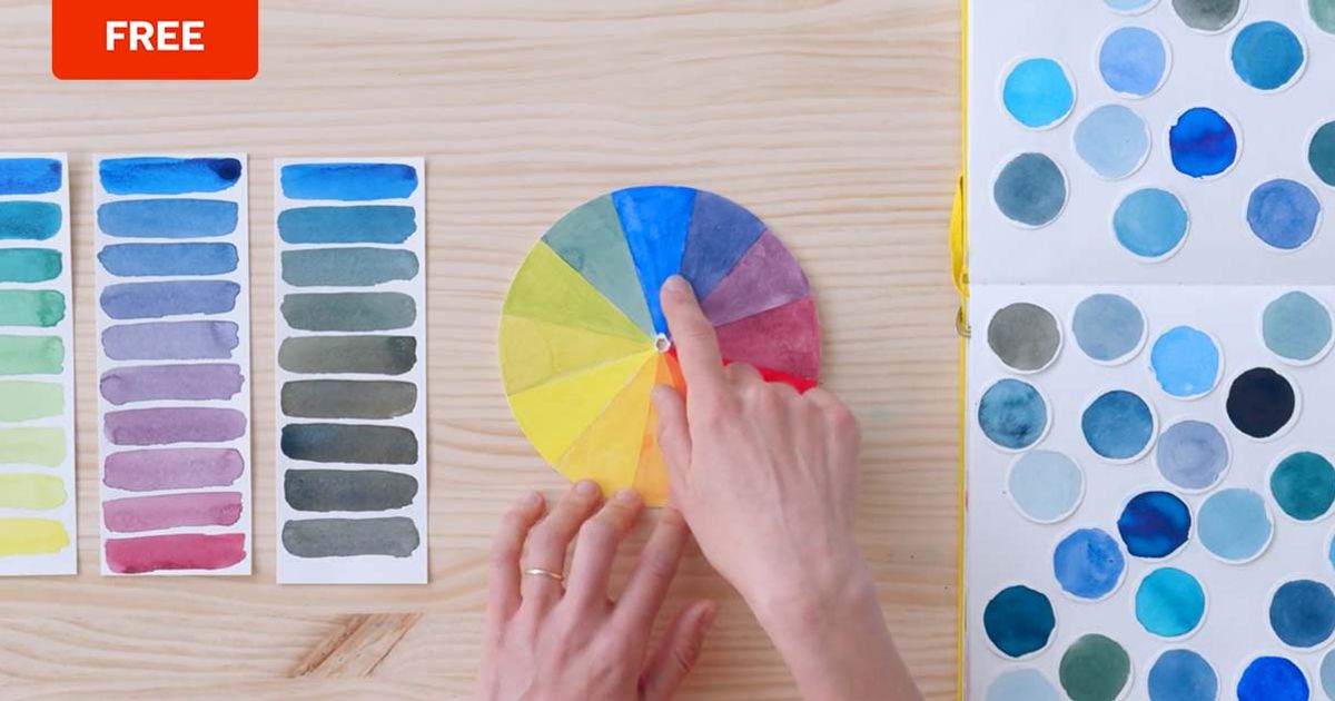 Free PDF Guide to Paint a Color Wheel with Watercolor | Domestika