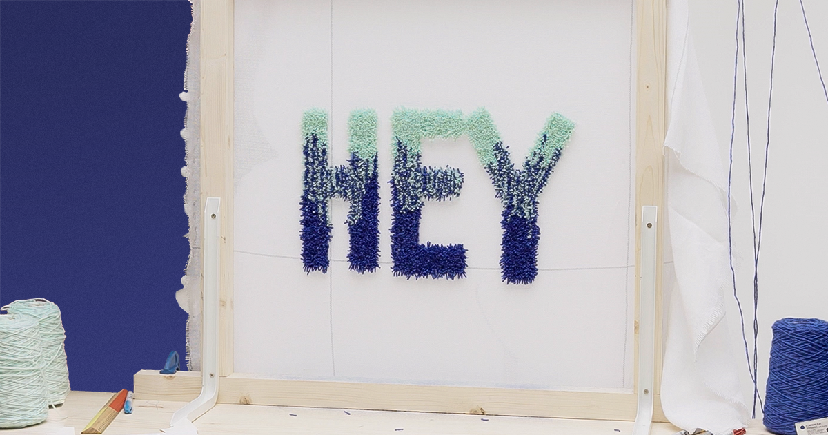 Tufting Gun Tutorial: How to Make Colored Letters Step by Step | Domestika