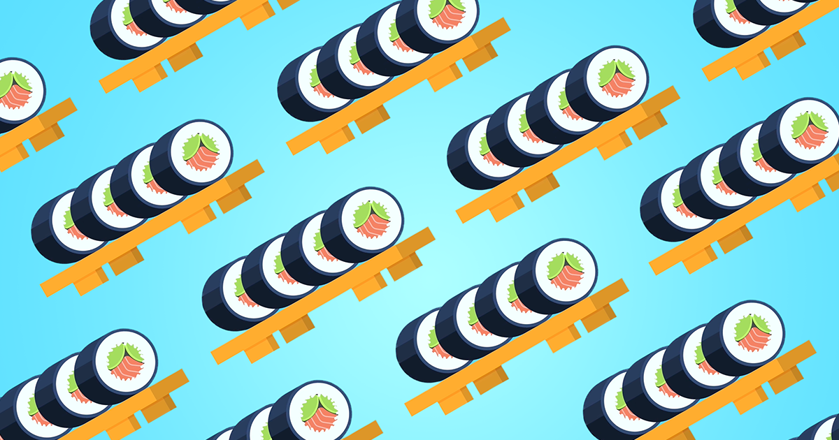 Illustrator tutorial: how to draw sushi | Domestika