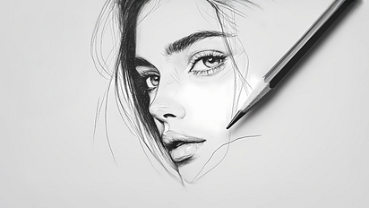 Online Course - Guided Course: Detailed pencil portrait with shading ...